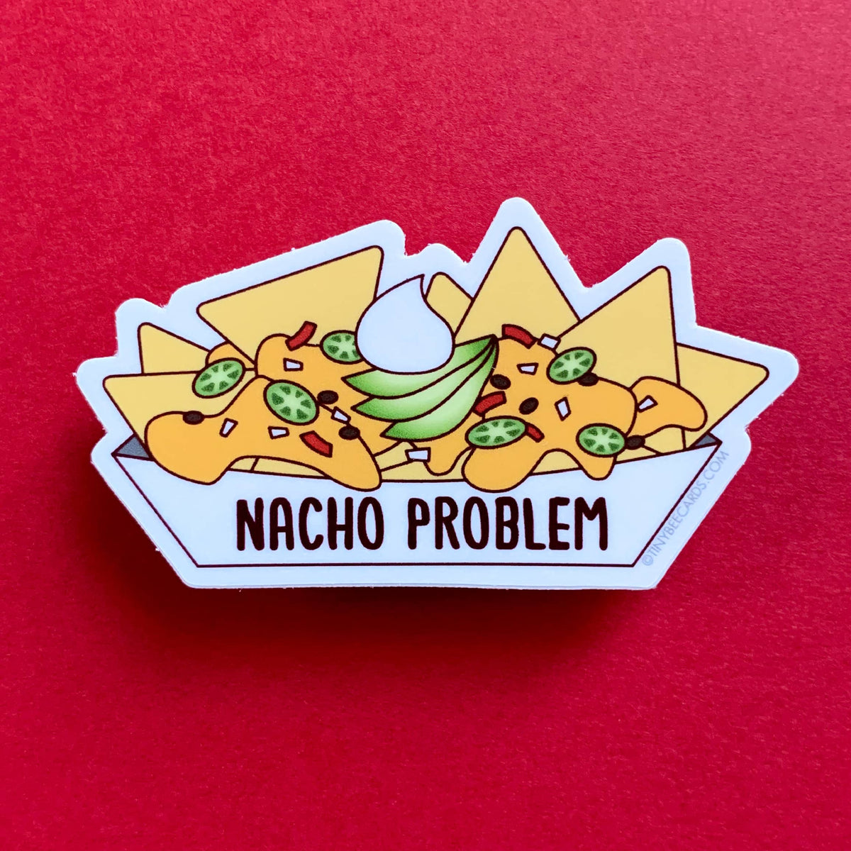 "Nacho Problem" Nachos | Vinyl Sticker – Paper Whale